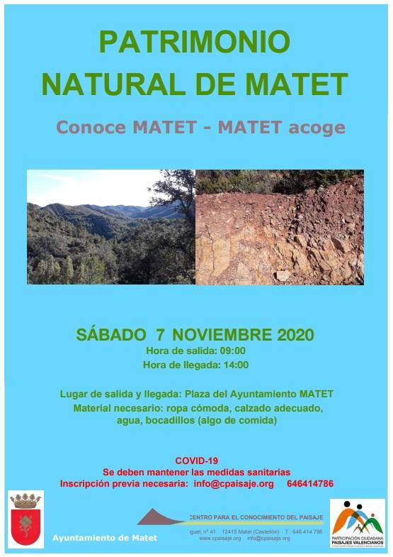 Conoce Matet-Matet Acoge: Itinerario breve "Patrimonio natural de Matet ...